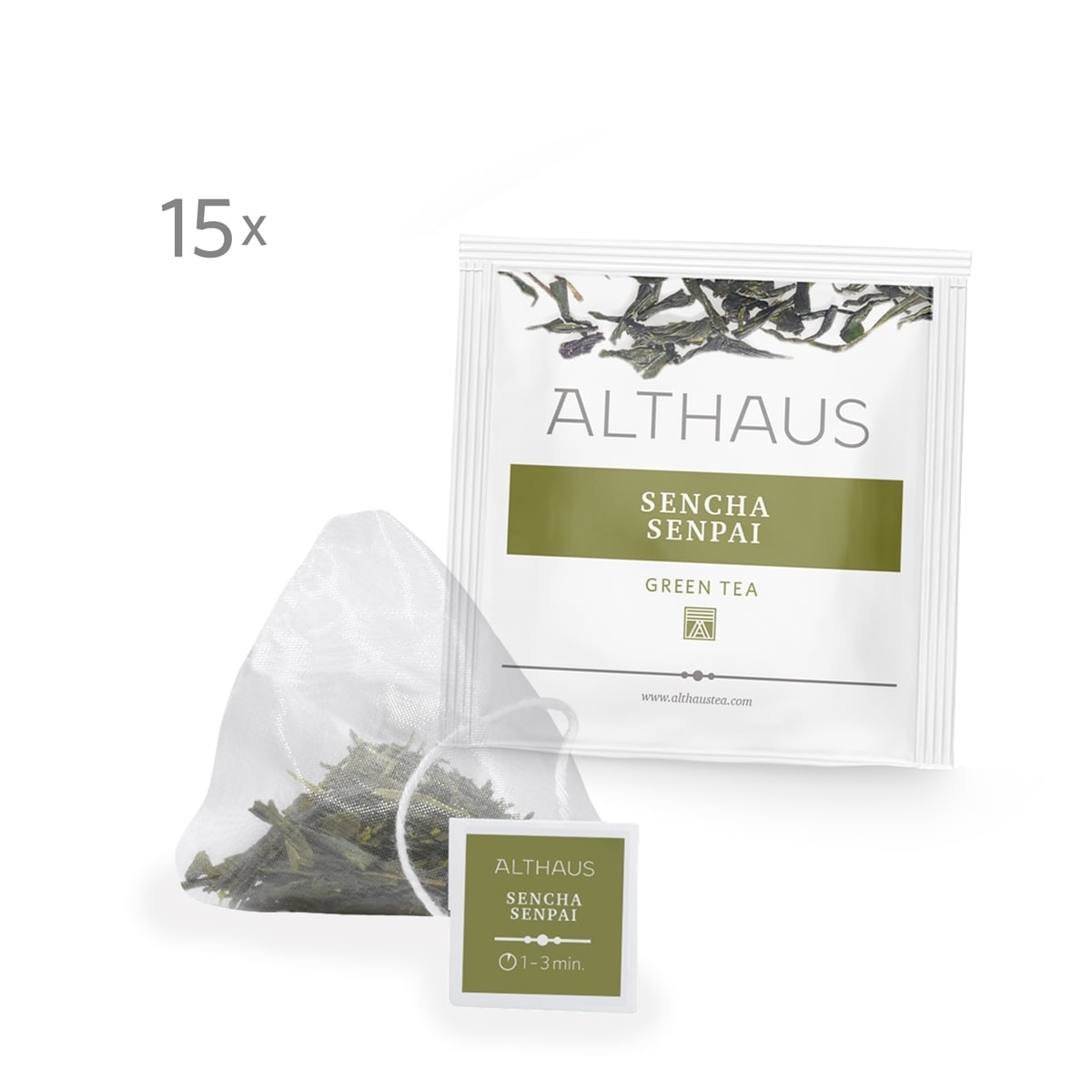 Sencha Senpai Green Tea - Pyra Pack (6x15x2,75g) – Althaus & Pure Tea ...